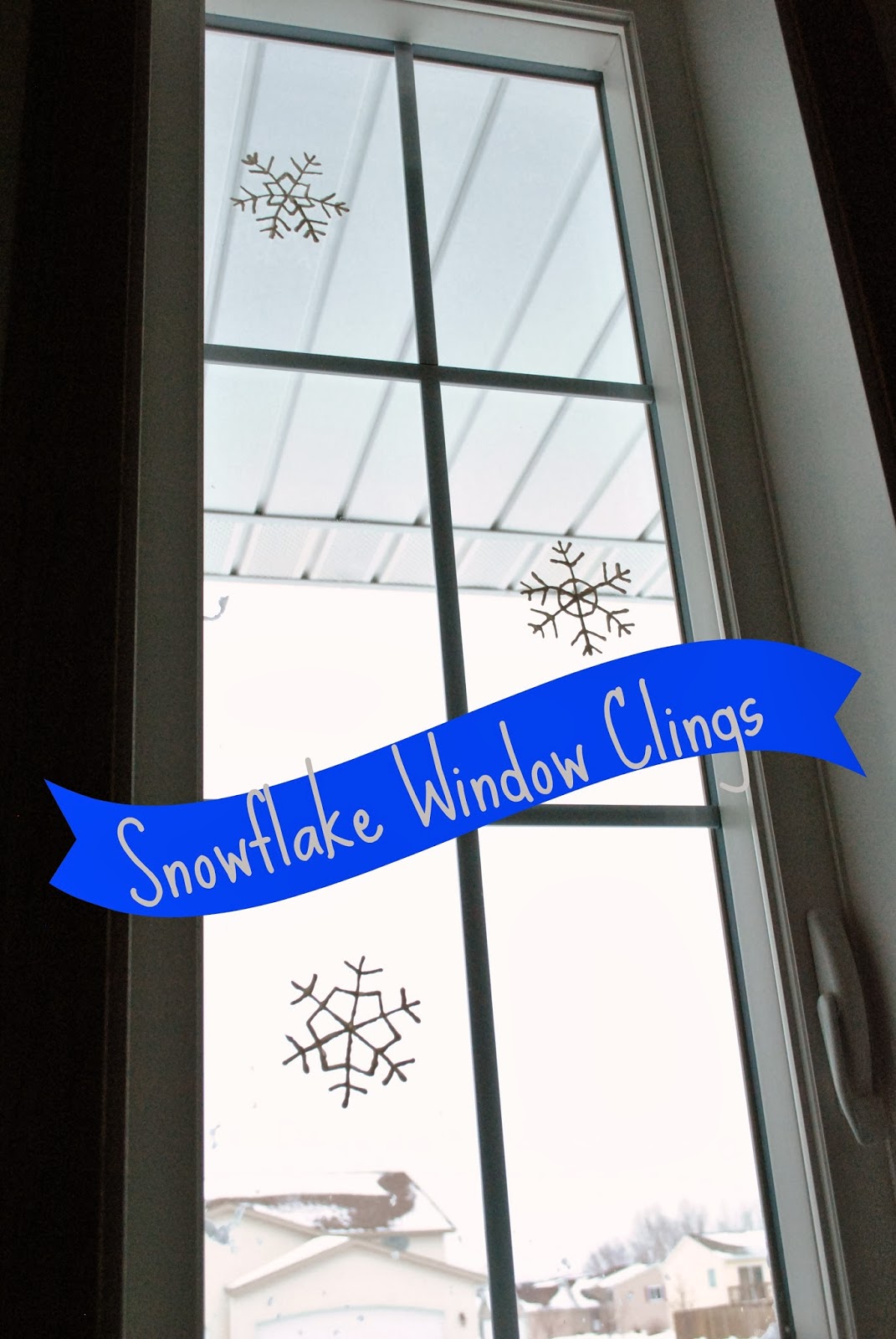 kiki b. omi designs: Homemade Snowflake Window Clings