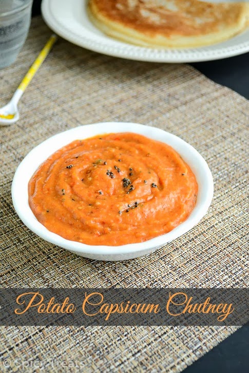 Spicy Treats: Aloo Capsicum Chutney / Potato Red Bell Pepper Chutney ...