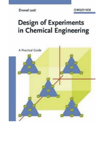 Design of Experiments in Chemical Engineering | Educated Networks