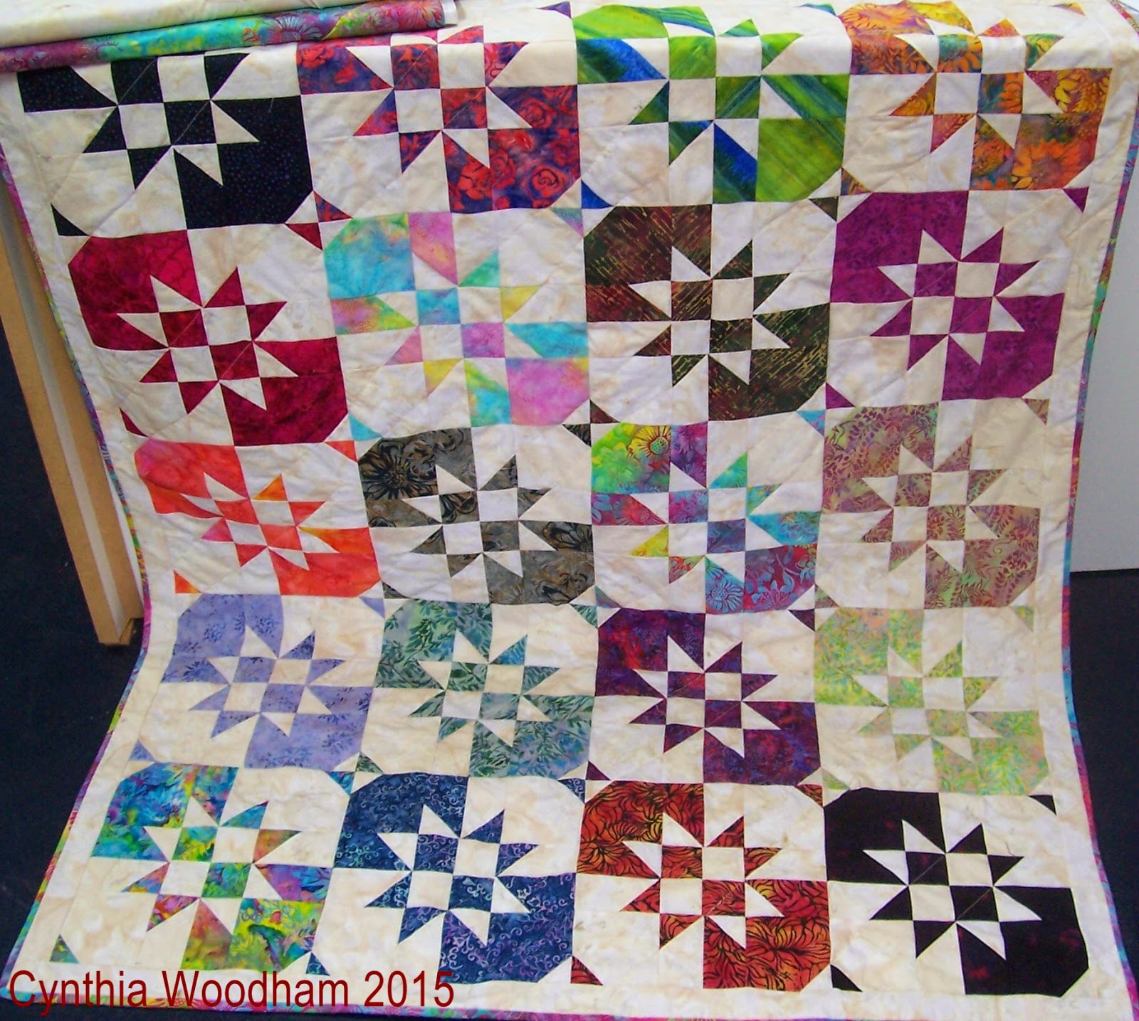Cynthia's Creating Ark: My Disappearing Hourglass Quilt.
