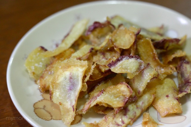 My Mom-Friday: Homemade Sweet Potato (Camote) Chips