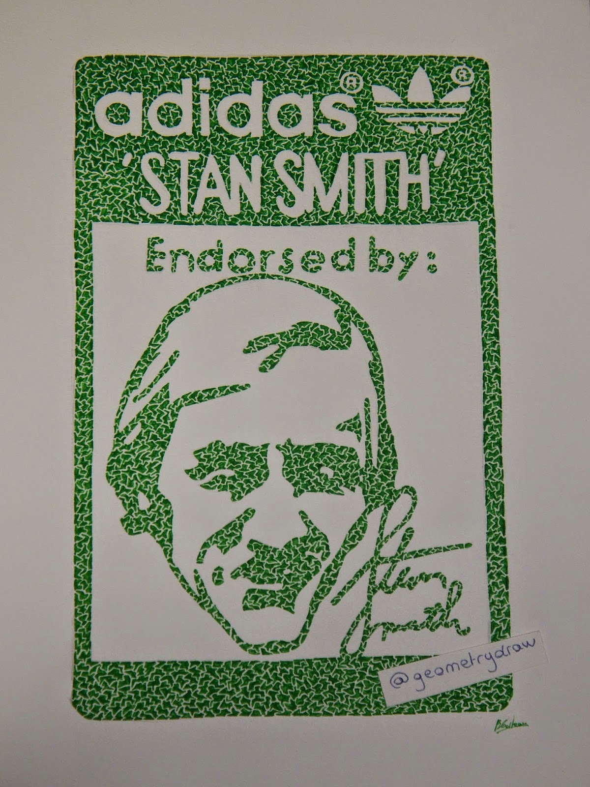 Geometry Draw: Dessin Stan Smith label