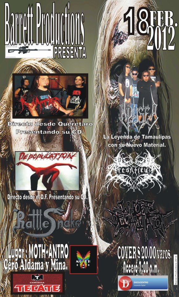 Aphses Death-Grindcore Metal Band From Tamaulipas Mexico Since 1993.