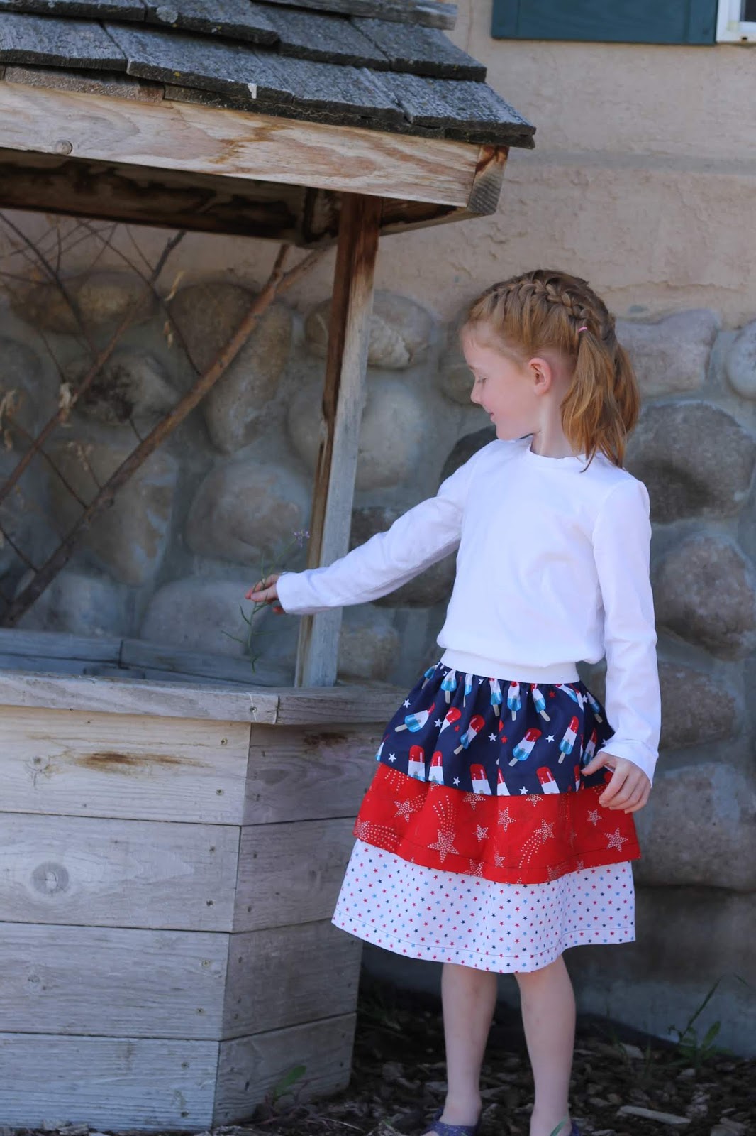 Red, White and Blue Ruffled Skirt | Sew Simple Home
