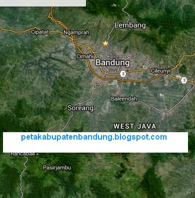 Peta Kabupaten Bandung Dilihat Dari Google Maps | Peta Kabupaten Bandung