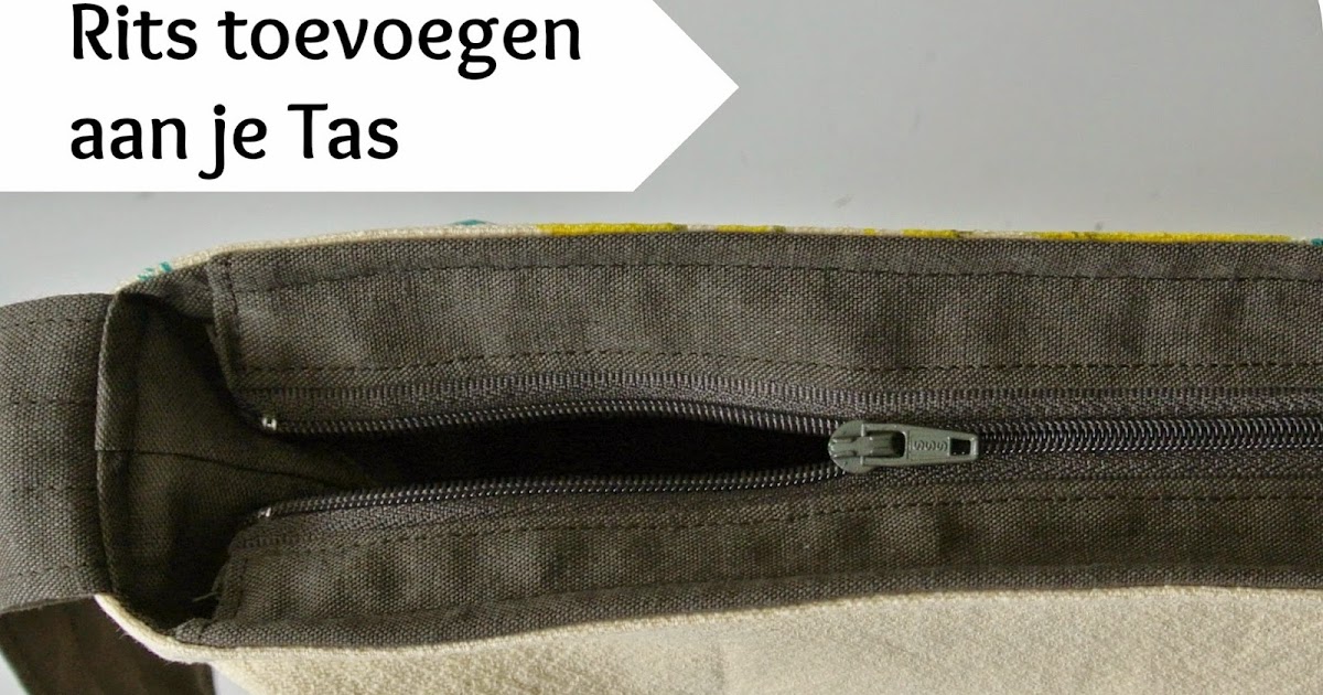 Sew Natural Blog: Tutorial: een Rits toevoegen aan je Tas