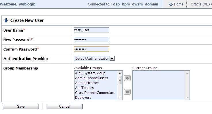Oracle Fmw Testing A Secured Proxy Service From Osb Test Console