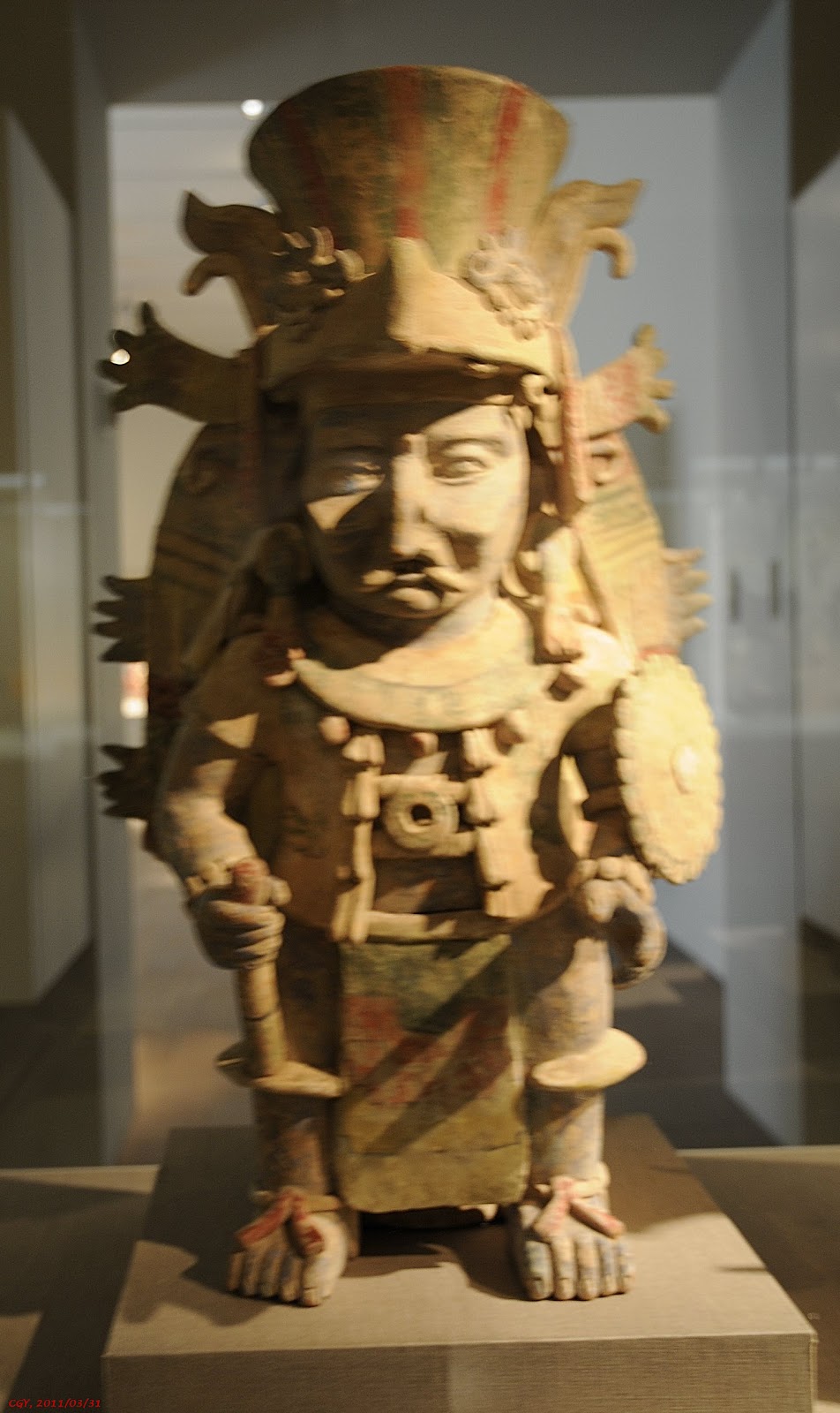 Ágora de Arte Maya: Urna con efigie de Chaac, dios de la lluvia