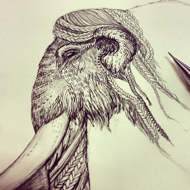 Sandra Dieckmann: TUSK drawing