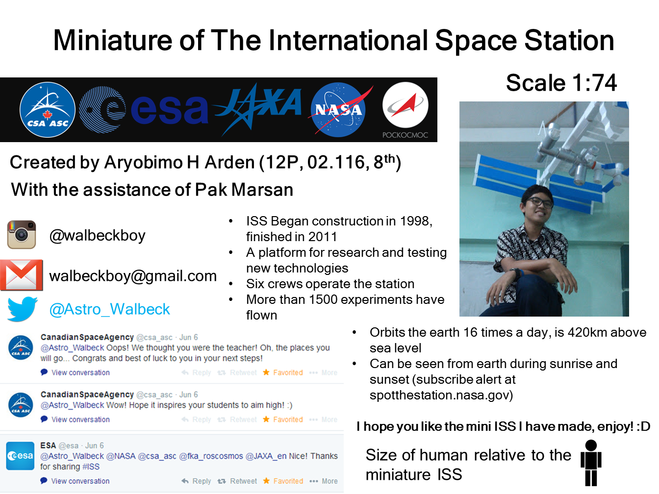 Prof John Ardennes: Making a Scale Model of The ISS