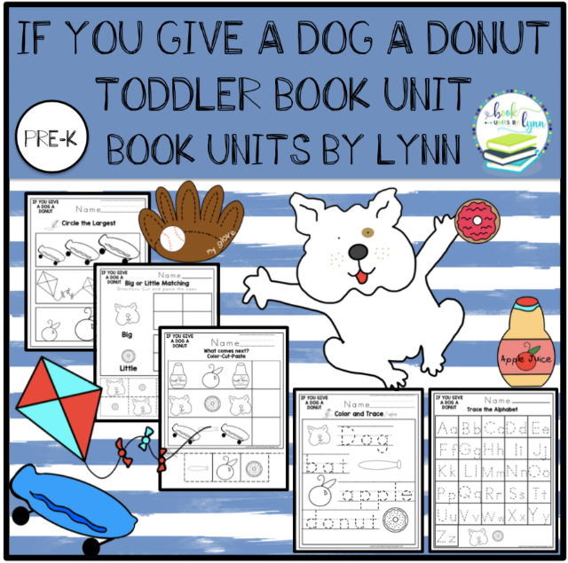 IF YOU GIVE A DOG A DONUT TODDLER BOOK UNIT ~ Book Units by Lynn