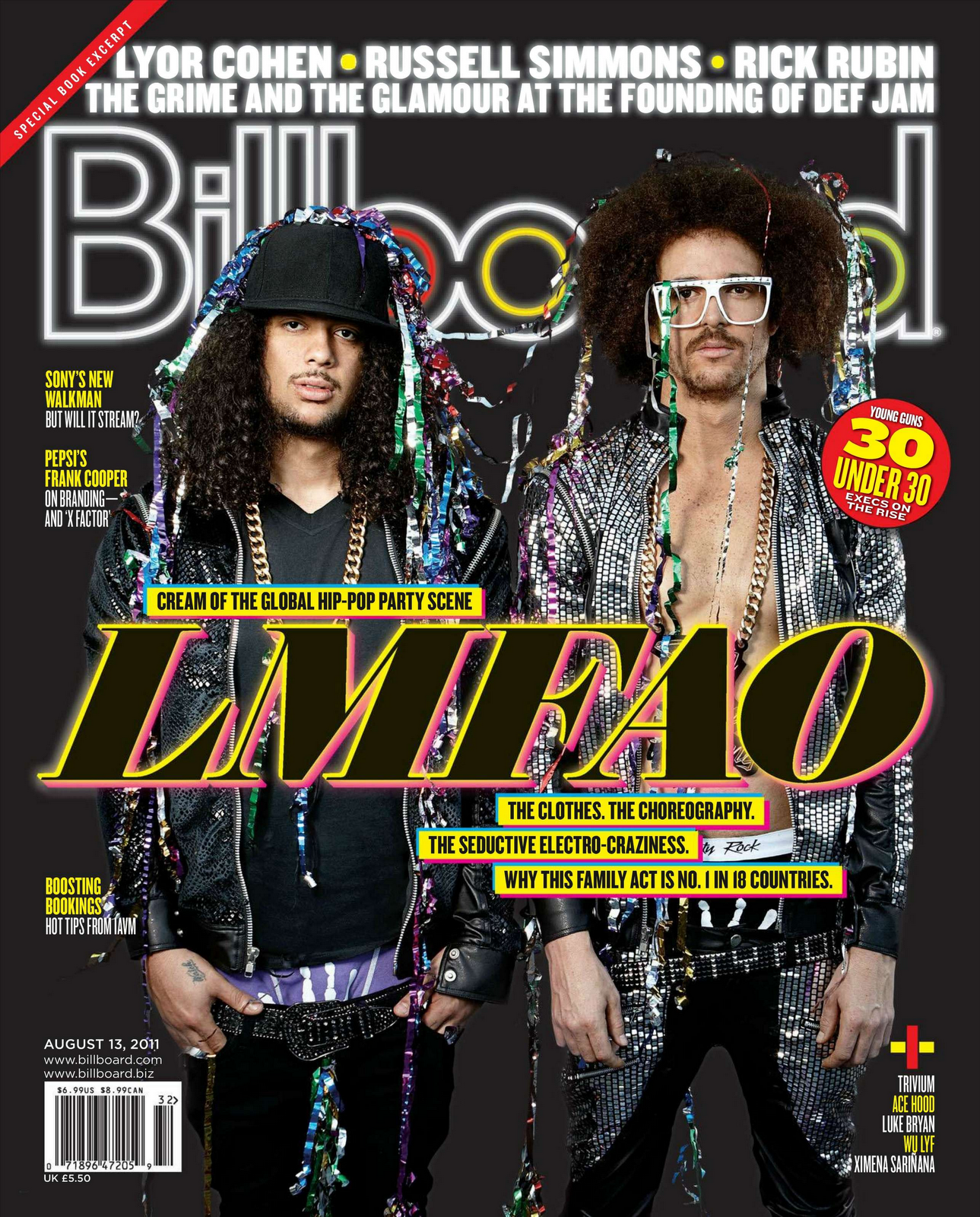 Byron's Music: Billboard Magazine Volume 123, No. 28 (August 13, 2011)