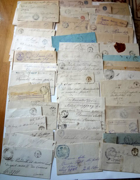 Romanian Stamp News: Lot de scrisori vechi oficiale/fără mărci