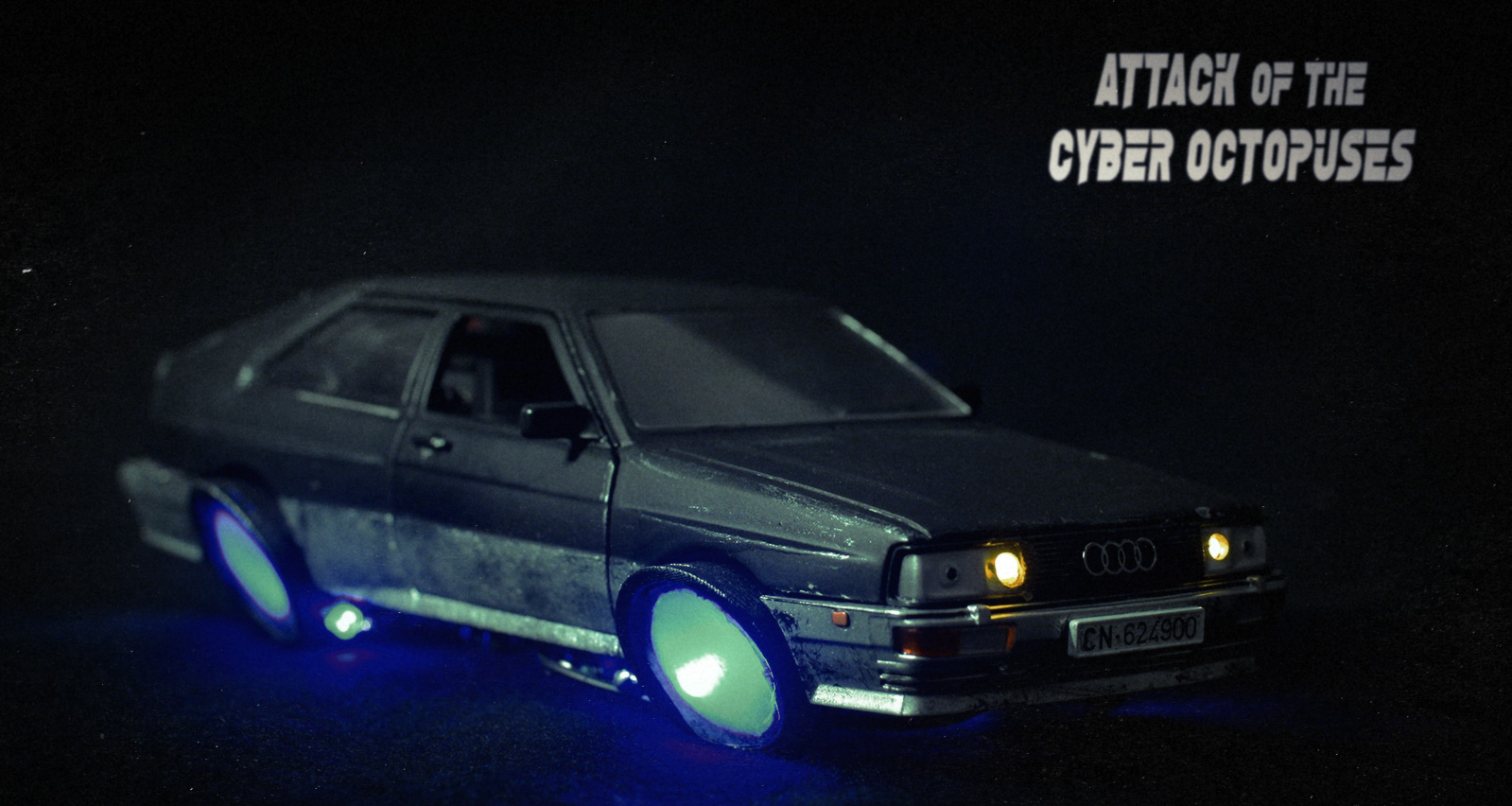 Attack of the Cyber Octopuses: Audi Quattro Cyberpunk Flying Car 1:24 ...