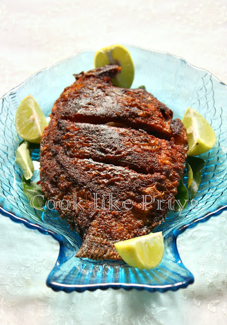 Cook like Priya: Karimeen Fry | South Indian fish fry recipe