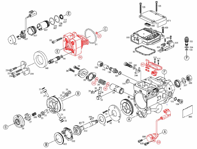 INJECTION-AUTOMOTIVE: 0470004019 BOSCH-PUMP INJECTION VE4