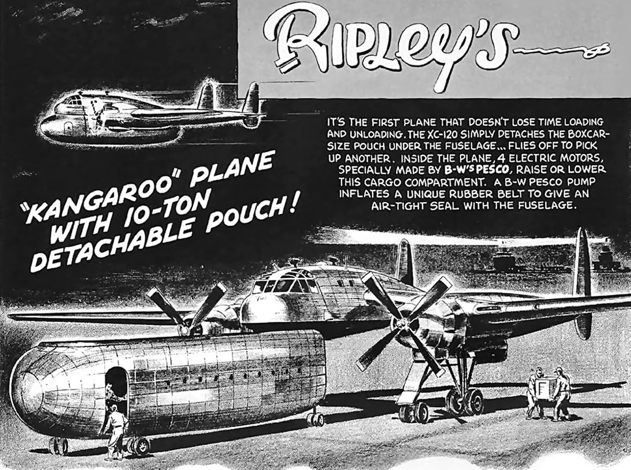 SNAFU!: Blast from the past. Fairchild XC-120 Packplane!