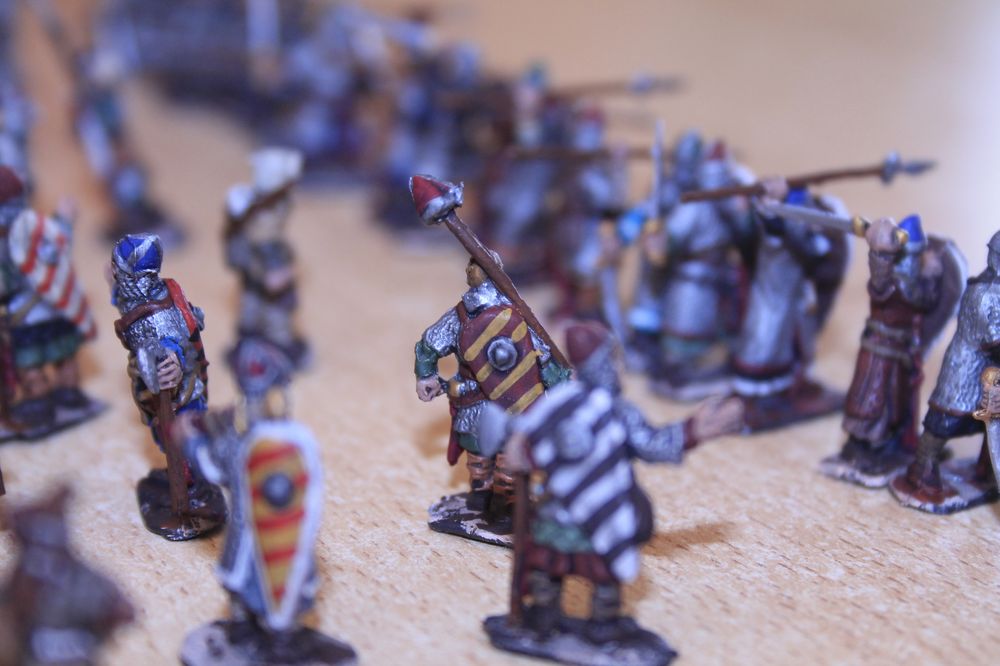 Tom's Miniatures in 1/72: Strelets M001+M039 Normans painted