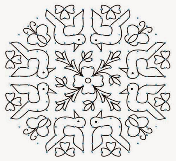 chukkala muggulu | Sankranti Muggulu | Sankranti Rangoli Designs - 11