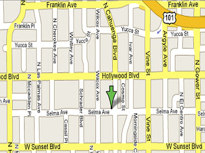 Map of Hollywood City, Tourist Maps: Map of Hollywood Pictures
