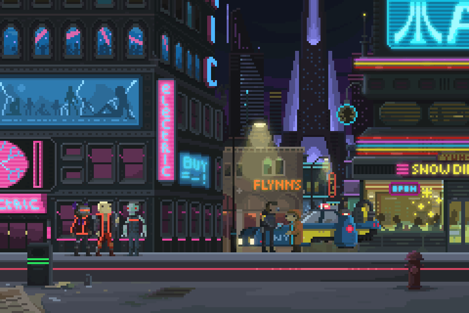 Cyberpunk Pixel Art