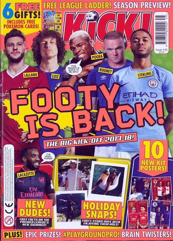 Football Cartophilic Info Exchange: Kick! magazine - Premier League ...