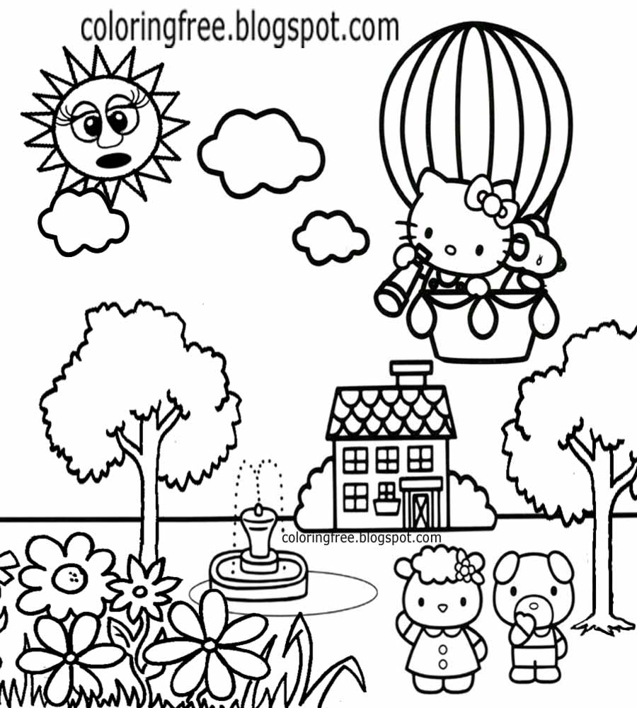 Hello Kitty Best Friends Coloring Pages