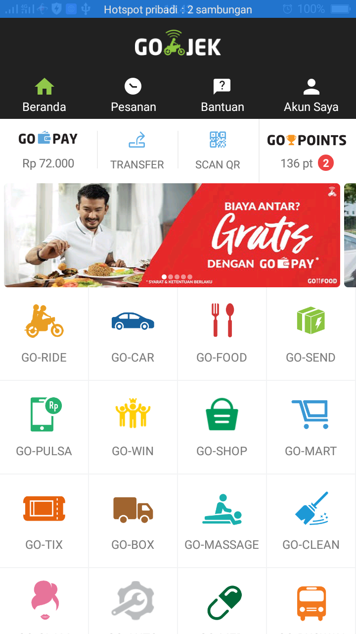 Cara Transfer Go Pay Fitur Baru dari GoJek