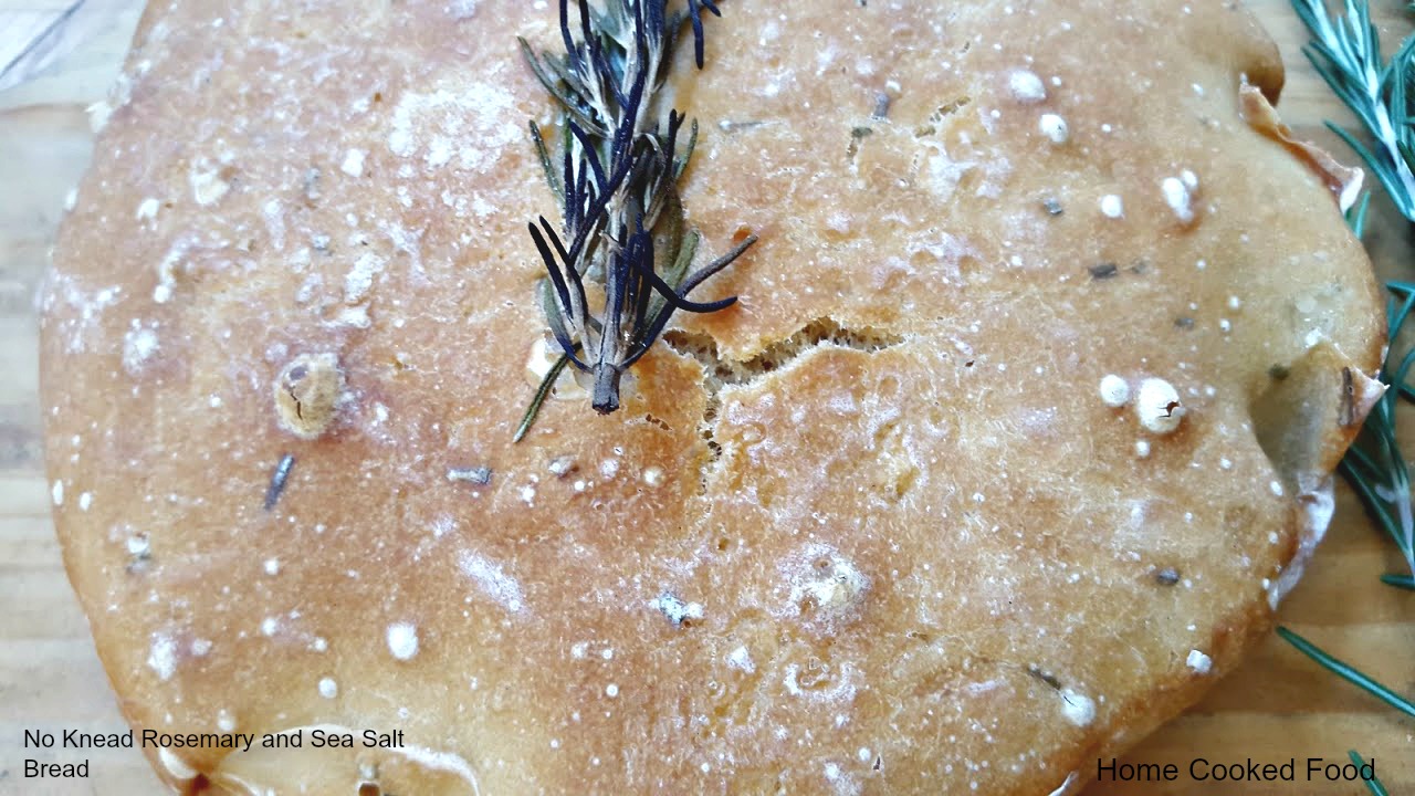 HCF: No Knead Rosemary and Sea Salt Bread