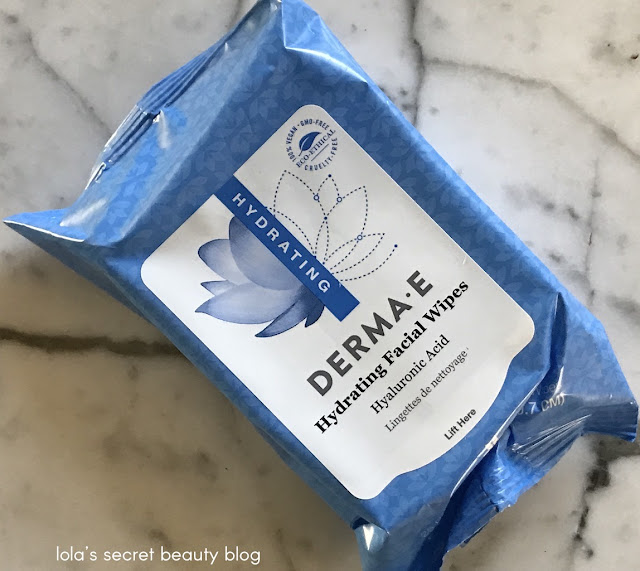 lola's secret beauty blog: DERMA E HYDRATING FACIAL WIPES WITH ...