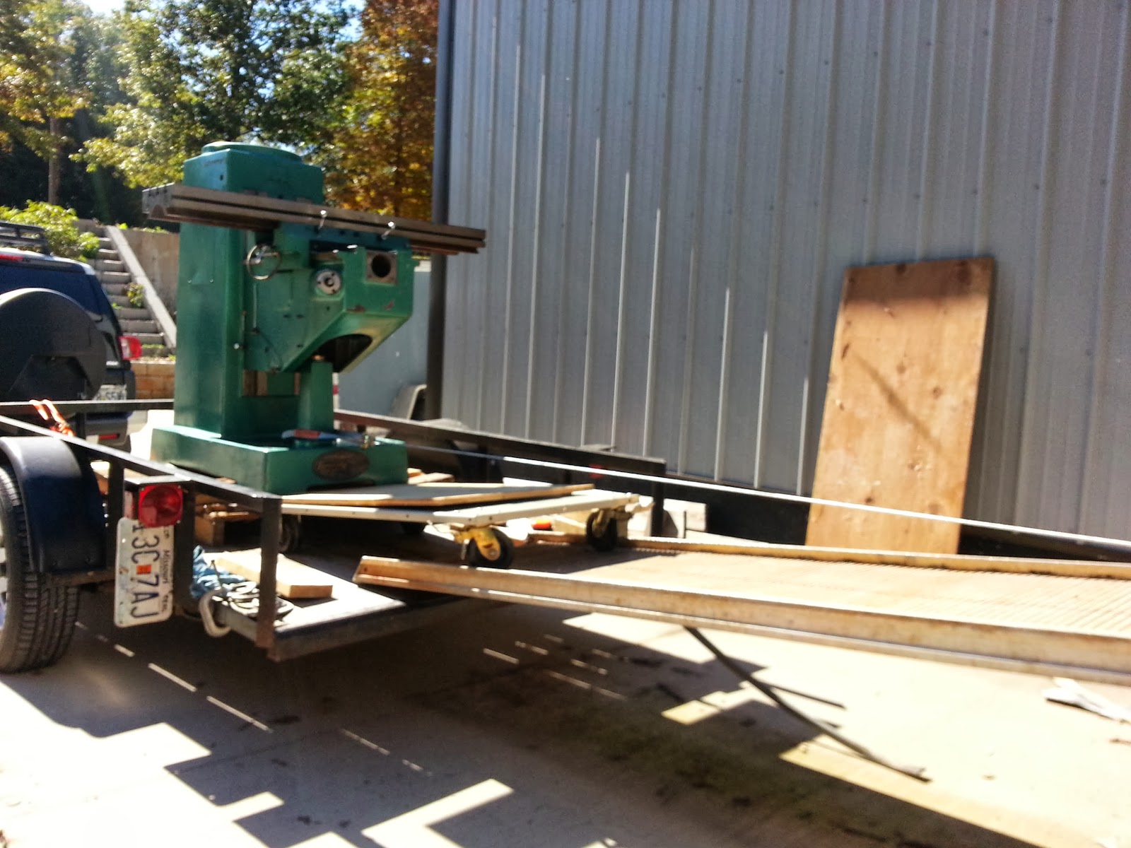 10"x50" Vertical Milling Machine Restoration Part: 1 Unloading :Shop ...