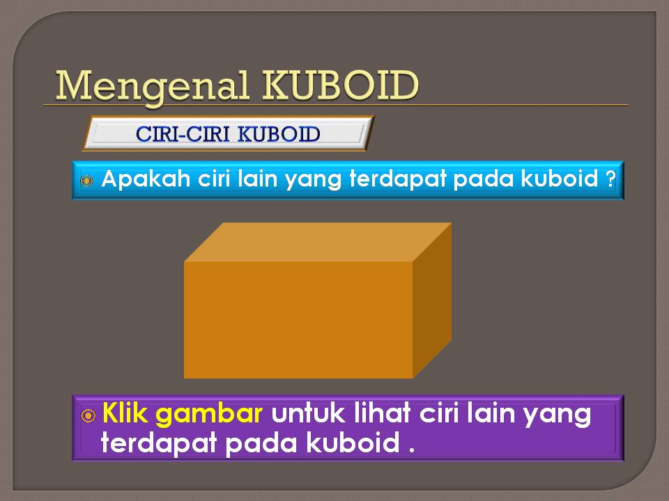 .: Kenali ciri-ciri KUBOID