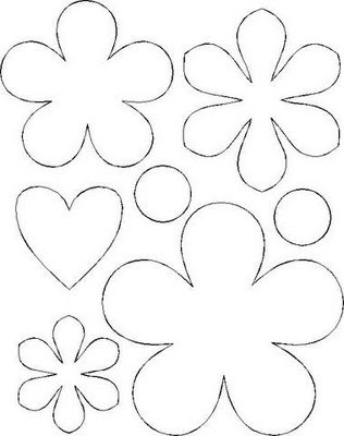 Patrones flores de fieltro para imprimir - Imagui