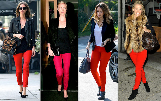 Style-Delights: Trend Spotting - Red Jeans