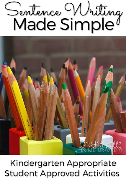 Sentence Writing Made Simple (AND FUN)! | Mrs. Wills Kindergarten ...