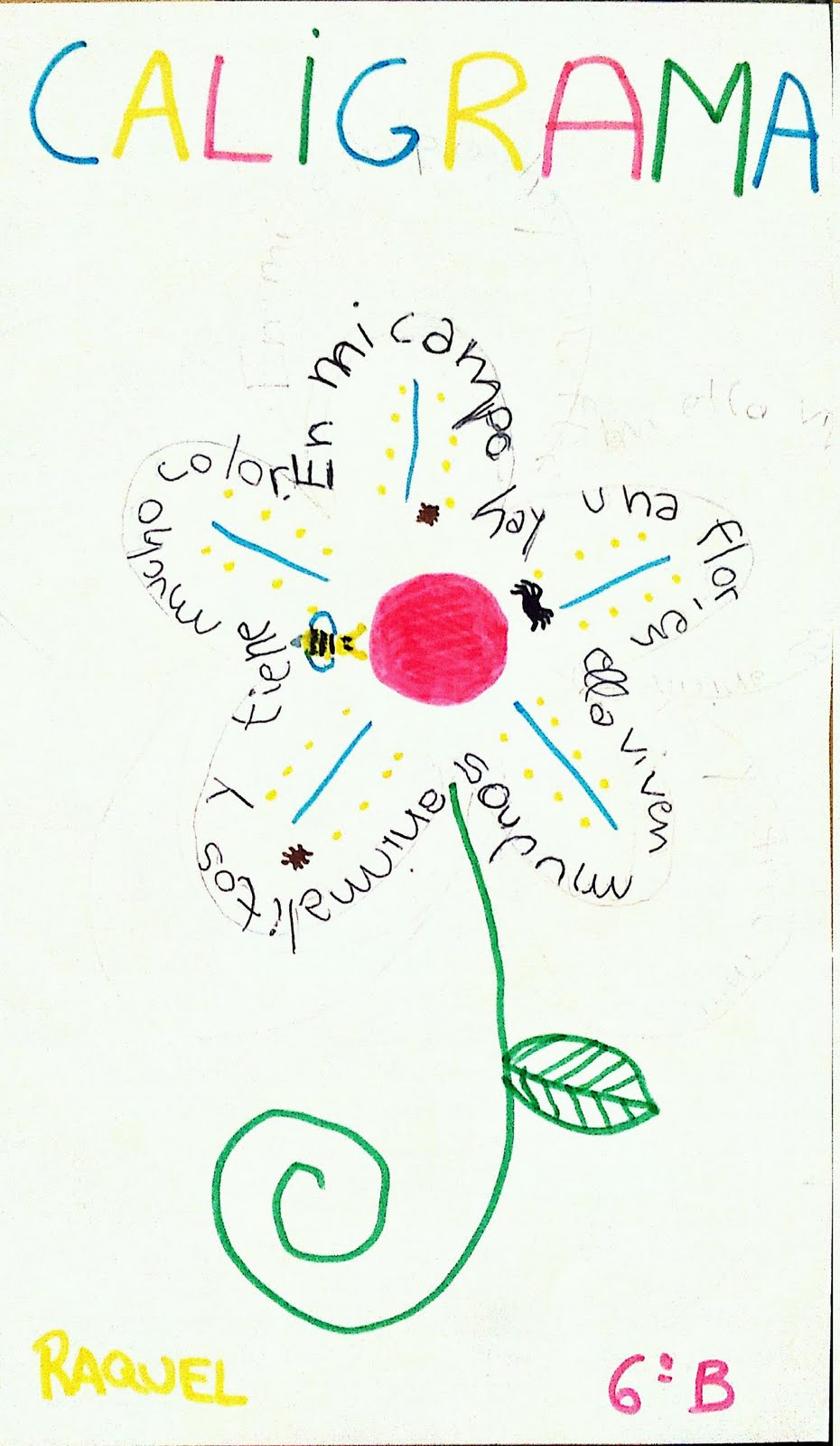 Así somos, así trabajamos.: Caligramas