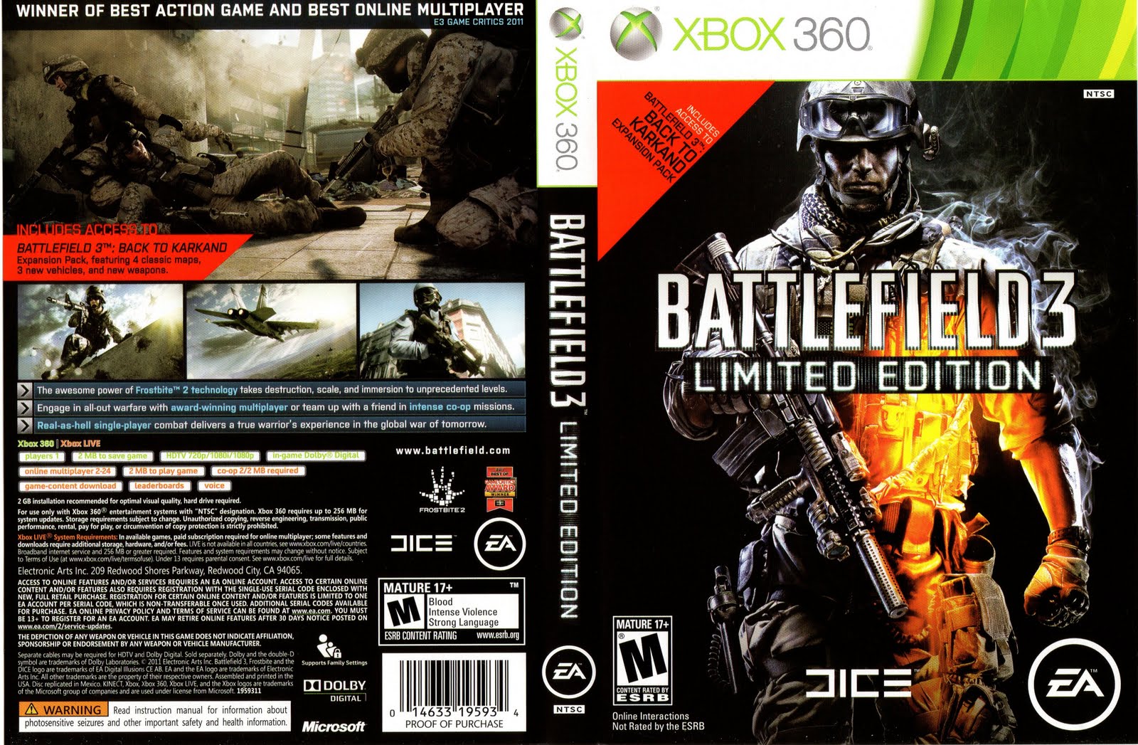 Capa Battlefield 3 - Limited Edition:Covers Filmes