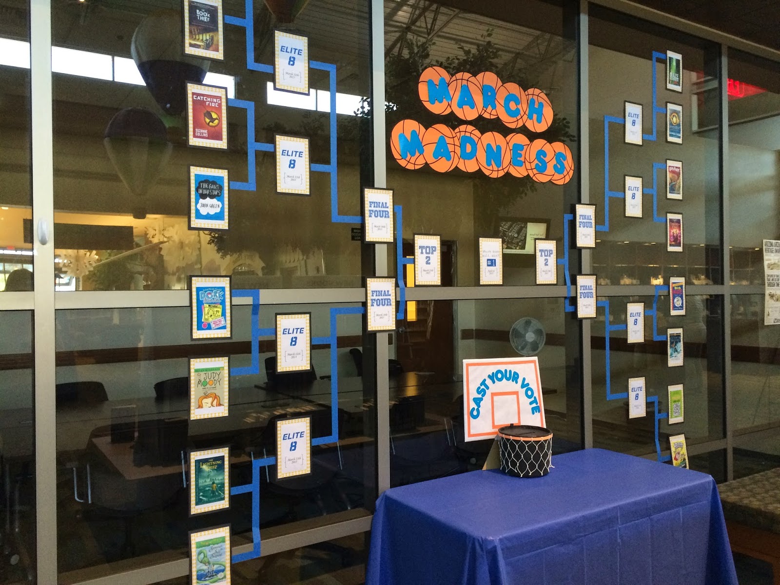 Literary Hoots: Library Display: March Madness