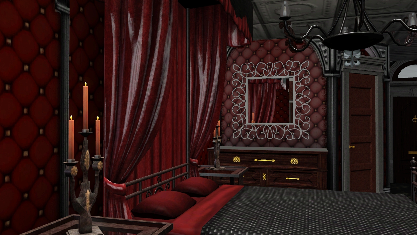 Sims 3 ComfoLife Design Studio: Bloodred Ruby Vampire Lounge: Download
