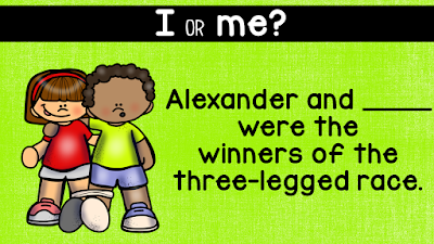 I versus Me: A FREE Grammar PowerPoint | Crafting Connections