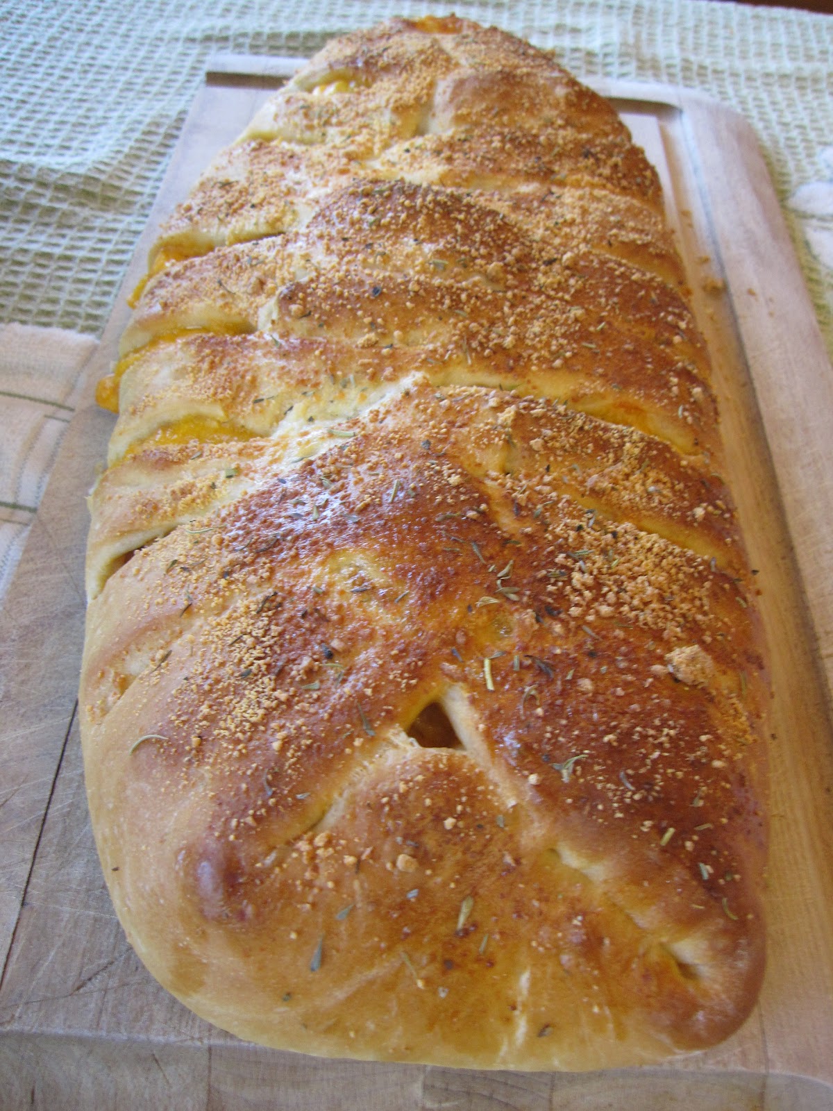 Braided Spaghetti Bread | A Taste of Madness