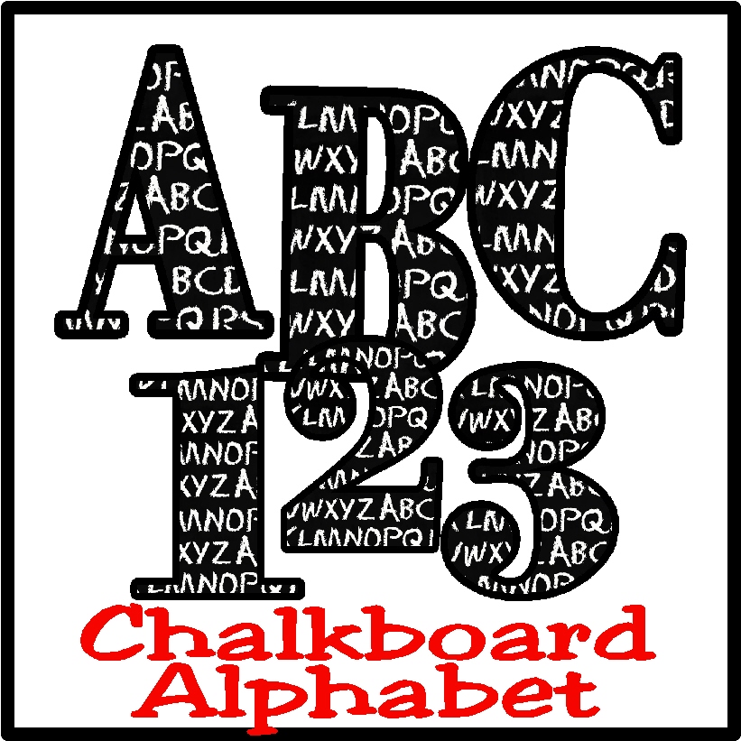 DIY Party Mom: Chalkboard Alphabet for School Scrapbooking