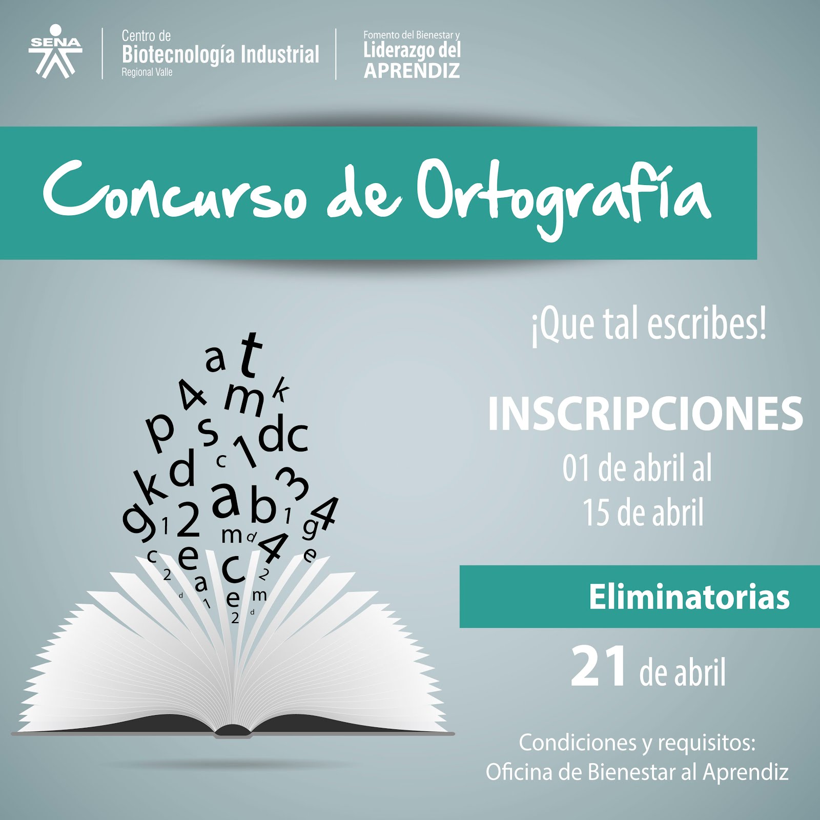 SENA Centro de Biotecnología Industrial Palmira: Concurso de Ortografía