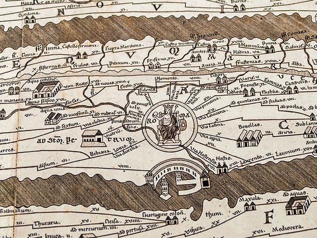 Pura Kastigá: EL MAPA DE PEUTINGER O "TABULA PEUTINGERIANA"