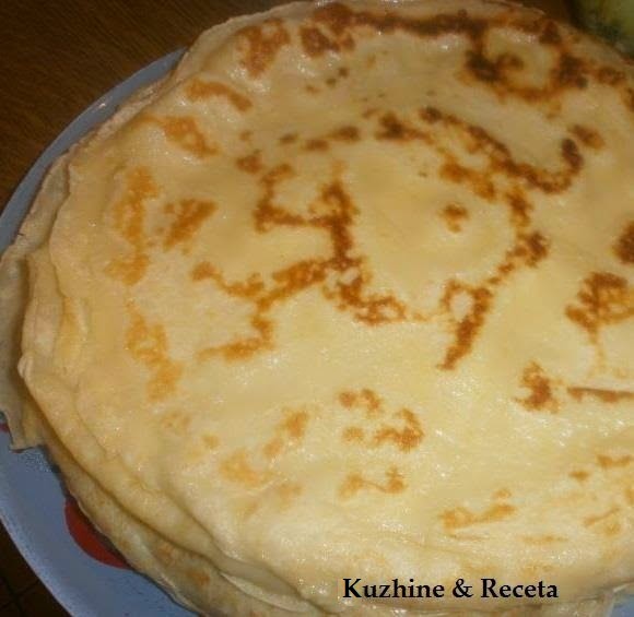 Kuzhine - Receta: Krepa te mbushura me djathe, te pjekura ne furre