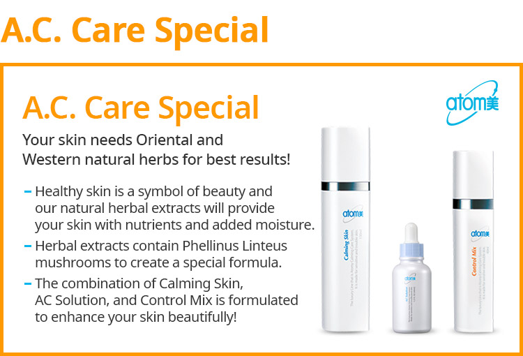 Solution for facial skin acne. Herbal AC Care Special. Made in Korea ...
