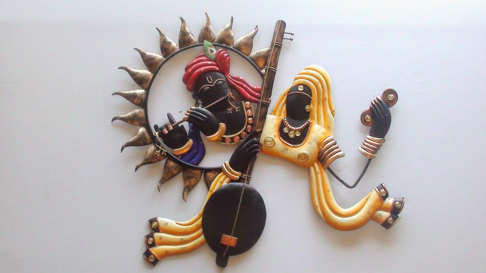 Krishna with Meera wall Decoration | Latest Krishna Wallpaper and ...