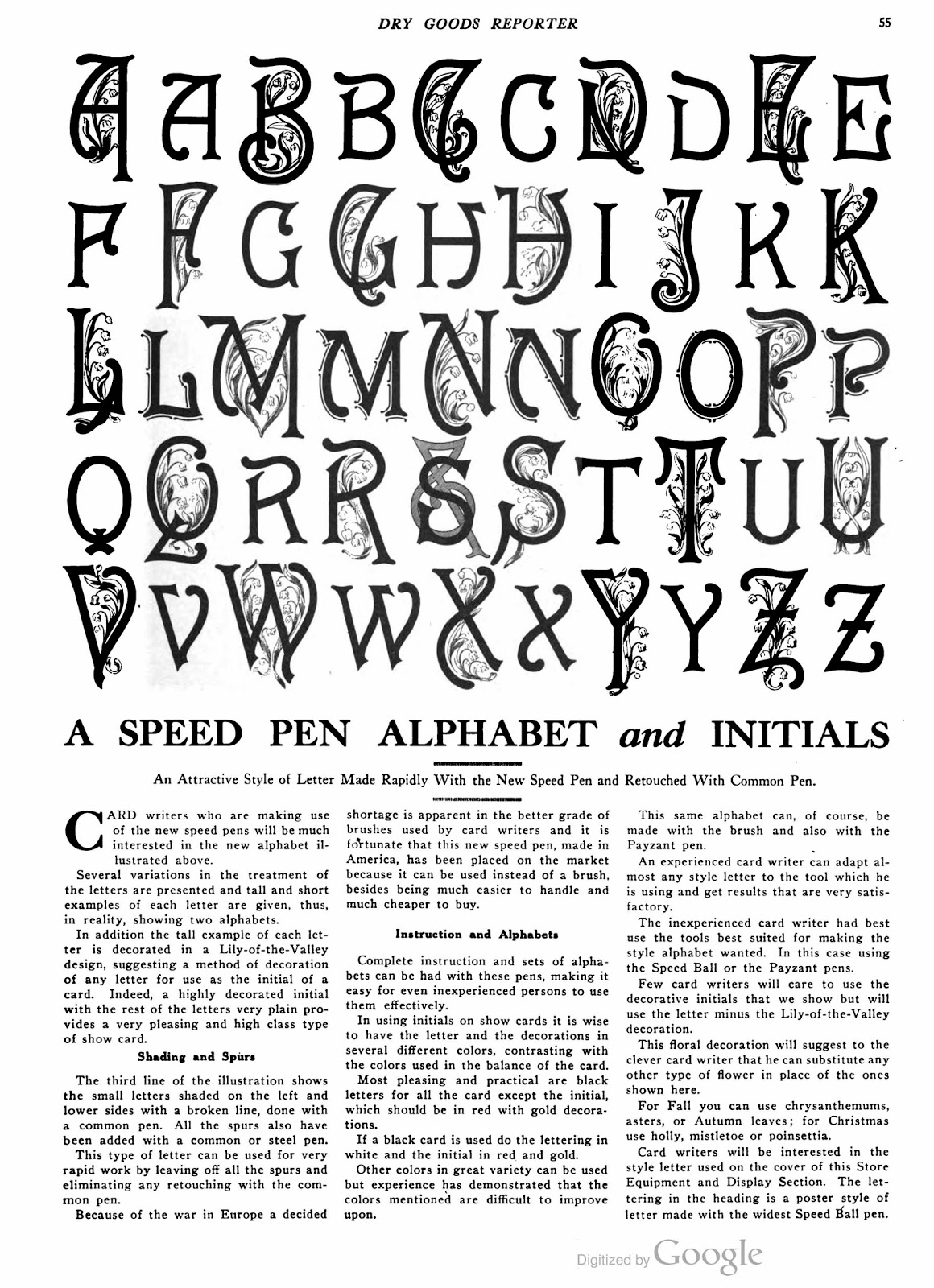 Tenth Letter of the Alphabet: Lettering: Gordon & George, Speedball Pen ...