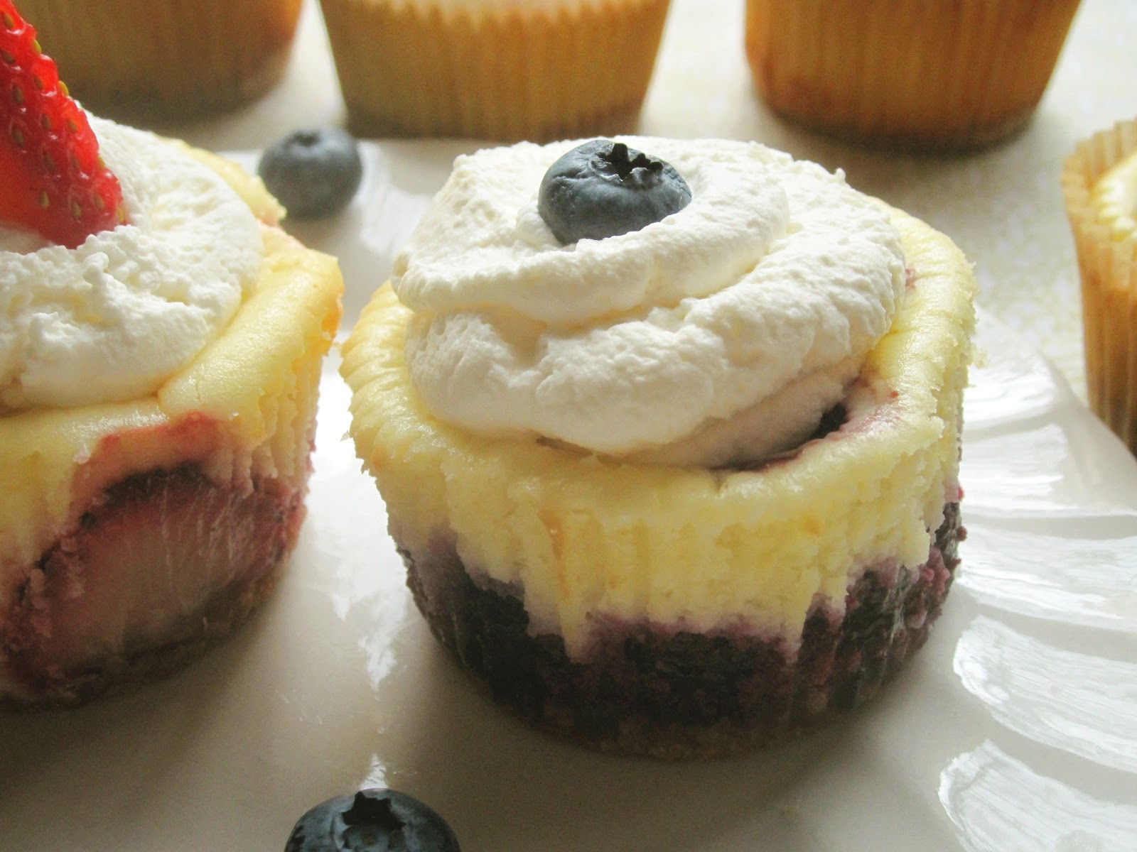 Strawberry and Blueberry Cheesecake Cupcakes | Building Buttercream