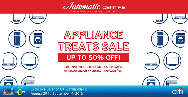 Manila Shopper: Automatic Center Appliance Treats Warehouse SALE: Aug ...